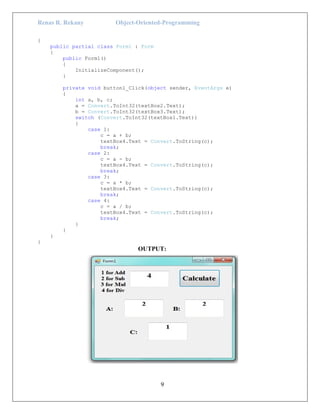 C# p5 | PDF | Programming Languages | Computing