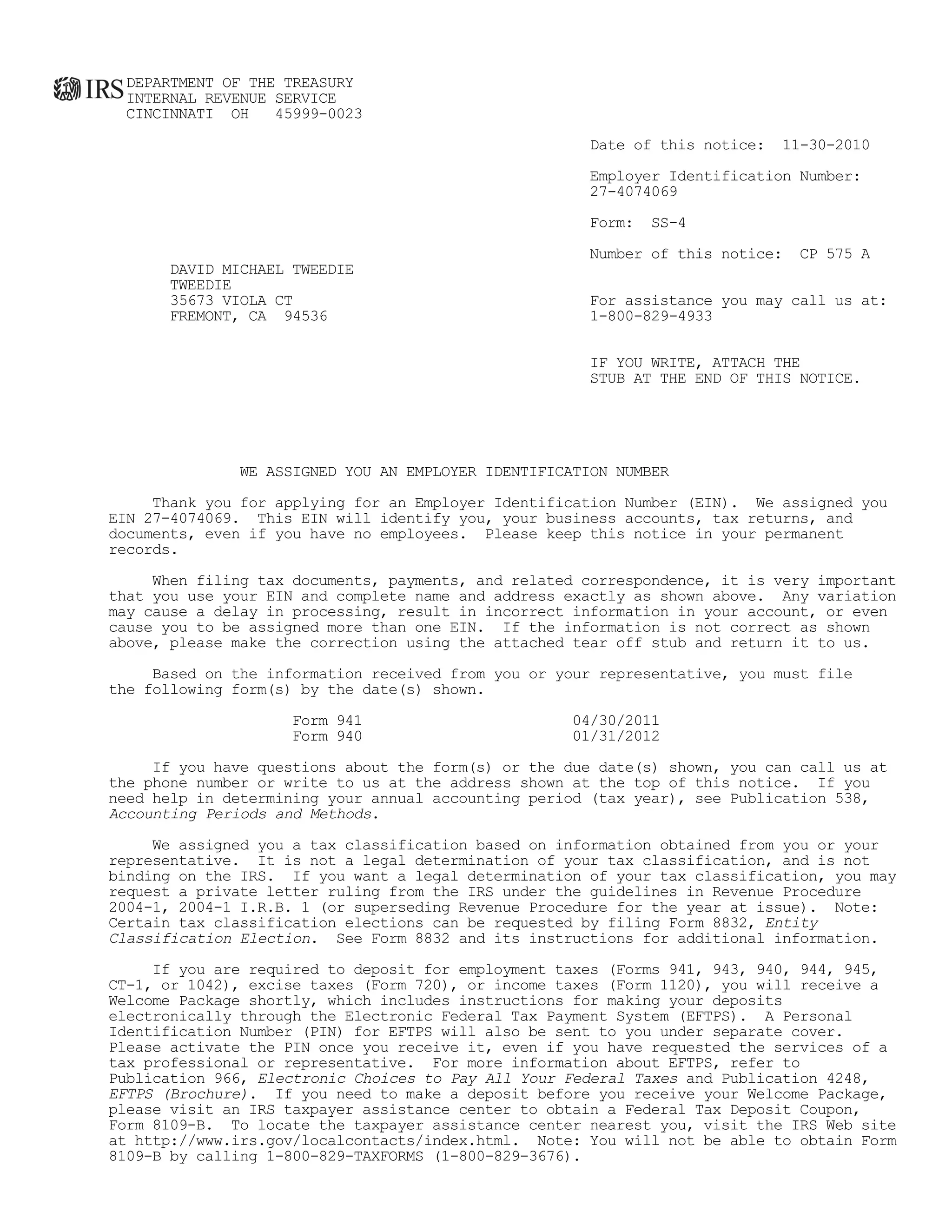 Cp575 Notice 1291124000505[1] | PDF