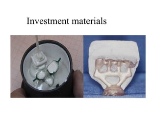 Investment materials | PPT | Chemistry | Science