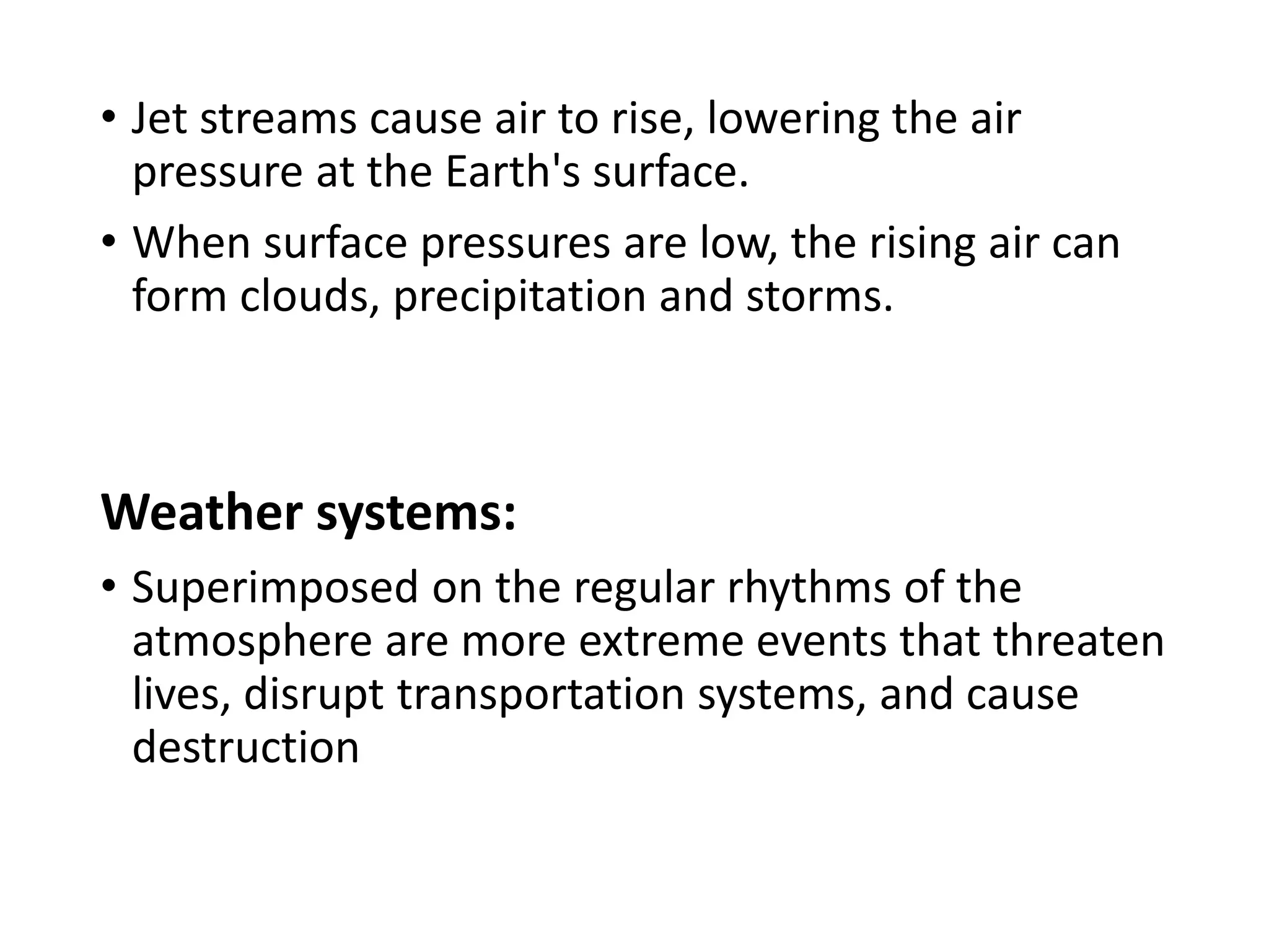 weather cells and systems, jet streams, climate change | PPTX