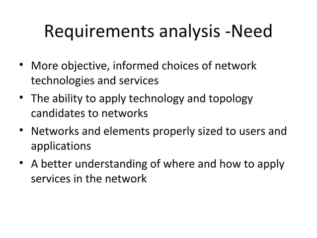 Cp7101 design and management of computer networks-requirements analysis | PPT