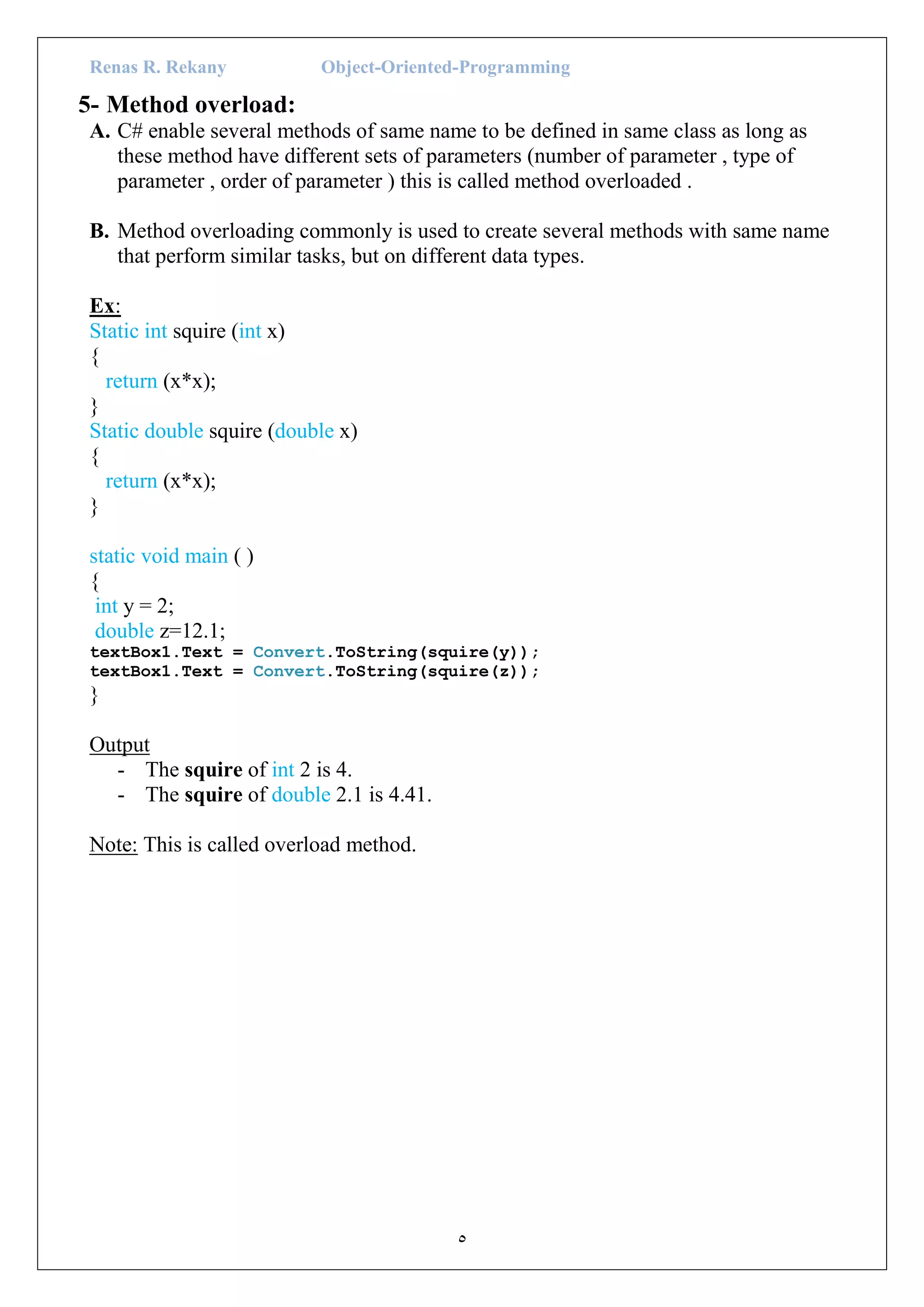 C# p8 | PDF