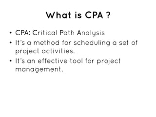 Critical Path Analysis | PDF