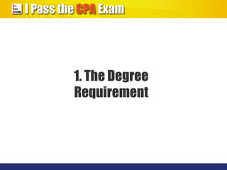 Cpa Exam Educational Requirements | PPTX