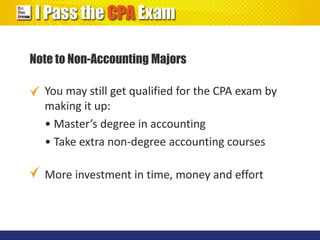 Cpa Exam Educational Requirements | PPT