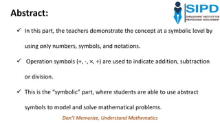 Concrete-Picture-Abstract: Let use logical sequence. | PPTX