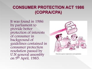 Consumer protection act 1986 | PPT