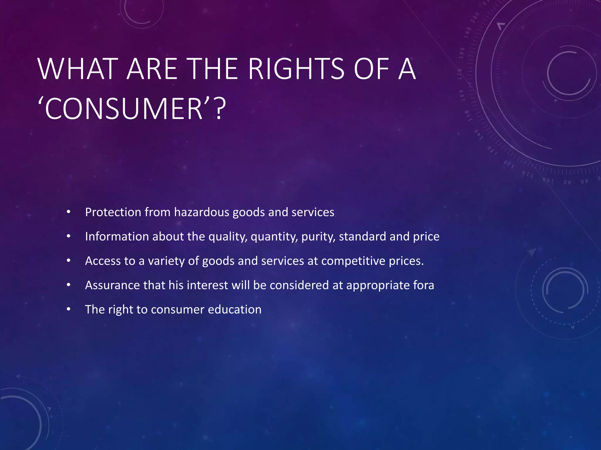 CONSUMER PROTECTION ACT, 1986 | PPT