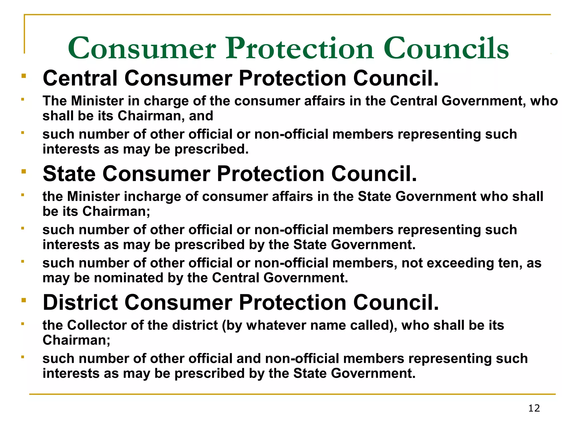 Consumer Protection Act-1986 | PPT