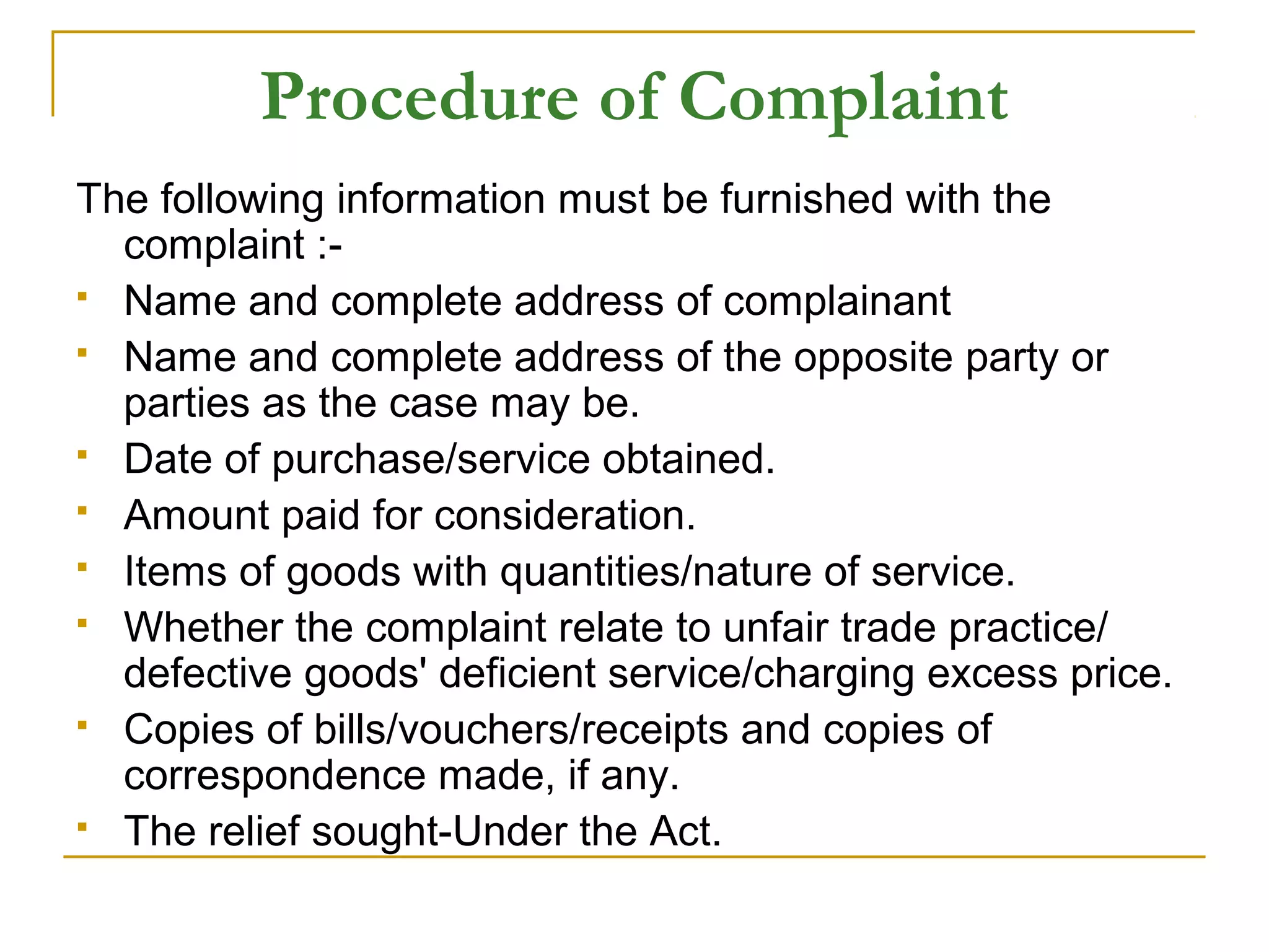 Consumer Protection Act-1986 | PPT