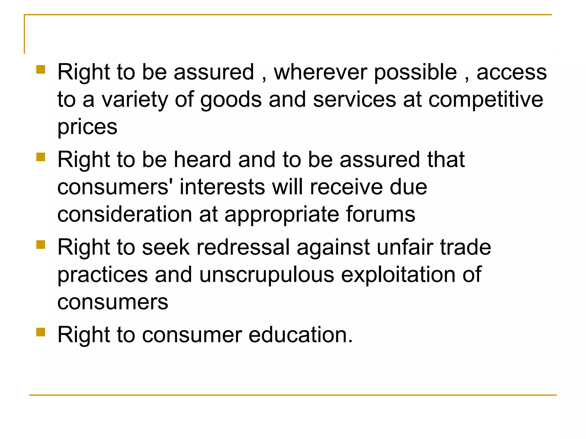 Consumer Protection Act-1986 | PPT