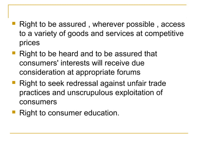 Consumer Protection Act-1986 | PPT | Consumer Issues | Business