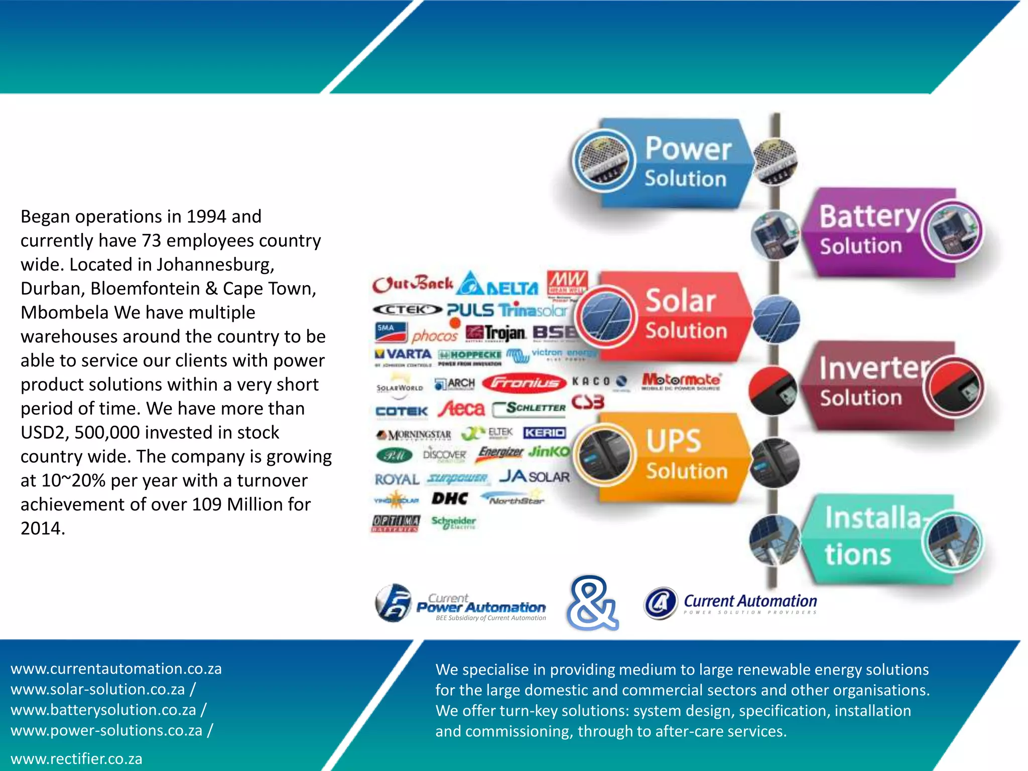 Current Automation Profile | PDF | Power and Energy Industry | Industries