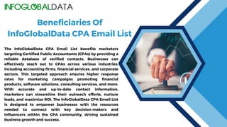 Generate High-Quality Leads Using Our CPA Email Database | PPT