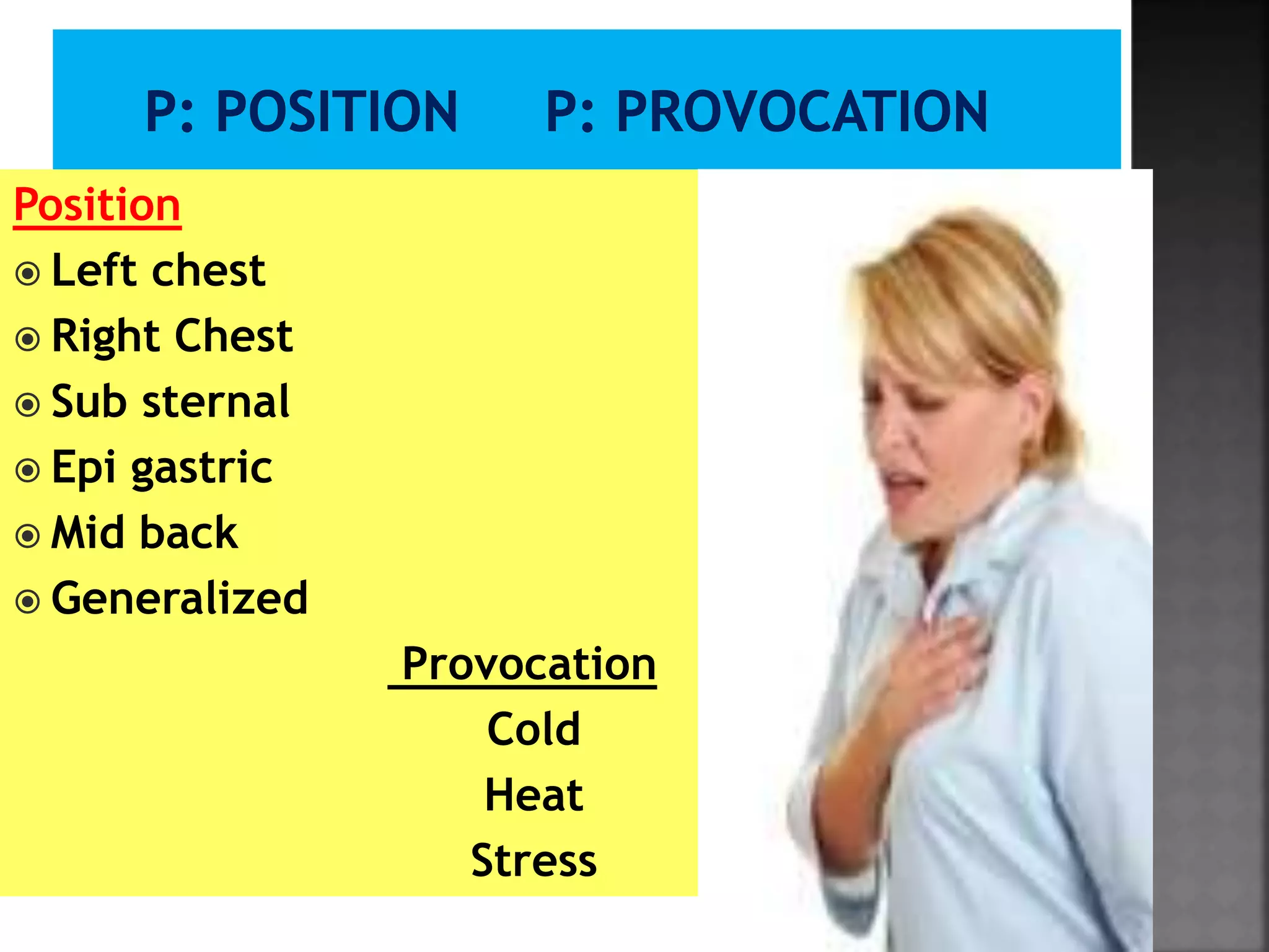Chest Pain--- PQRST - Assessment | PPTX