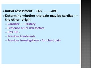 Pqrst Symptom Analysis