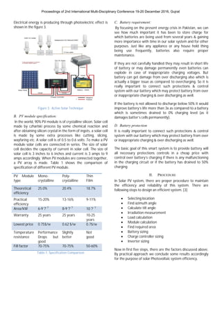 The Efficiency of Solar PV System | PDF