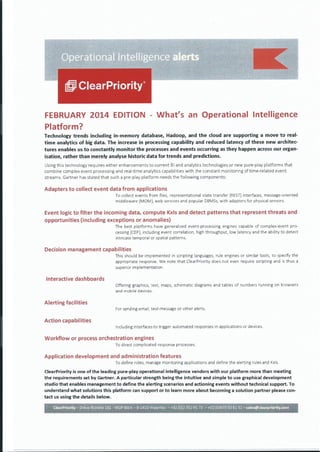 What is an Operational Intelligence Platform? | PDF