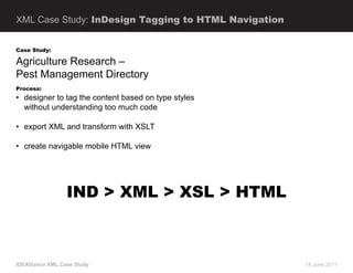 IDEAlliance XML case study | PPT