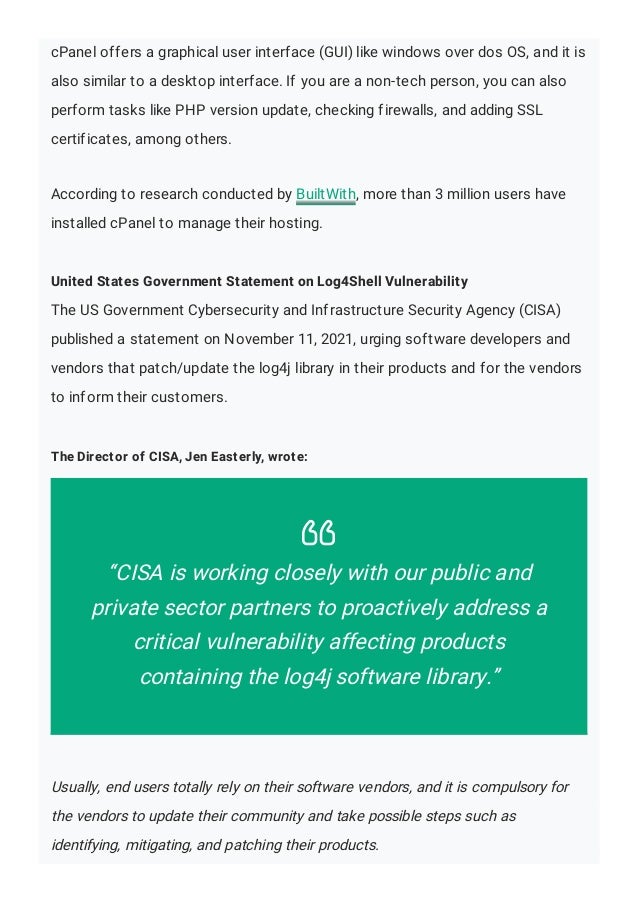 cPanel Plugin Contains Log4j Vulnerability | PDF | Operating Systems | Computer Software and ...