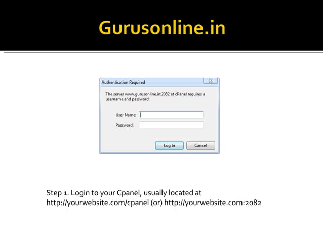 Cpanel Guide Ppt Databases Computer Software And Applications