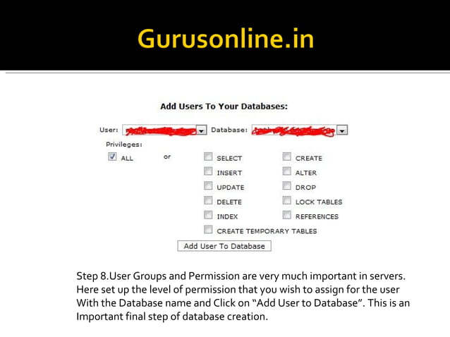 Cpanel Guide Ppt Databases Computer Software And Applications