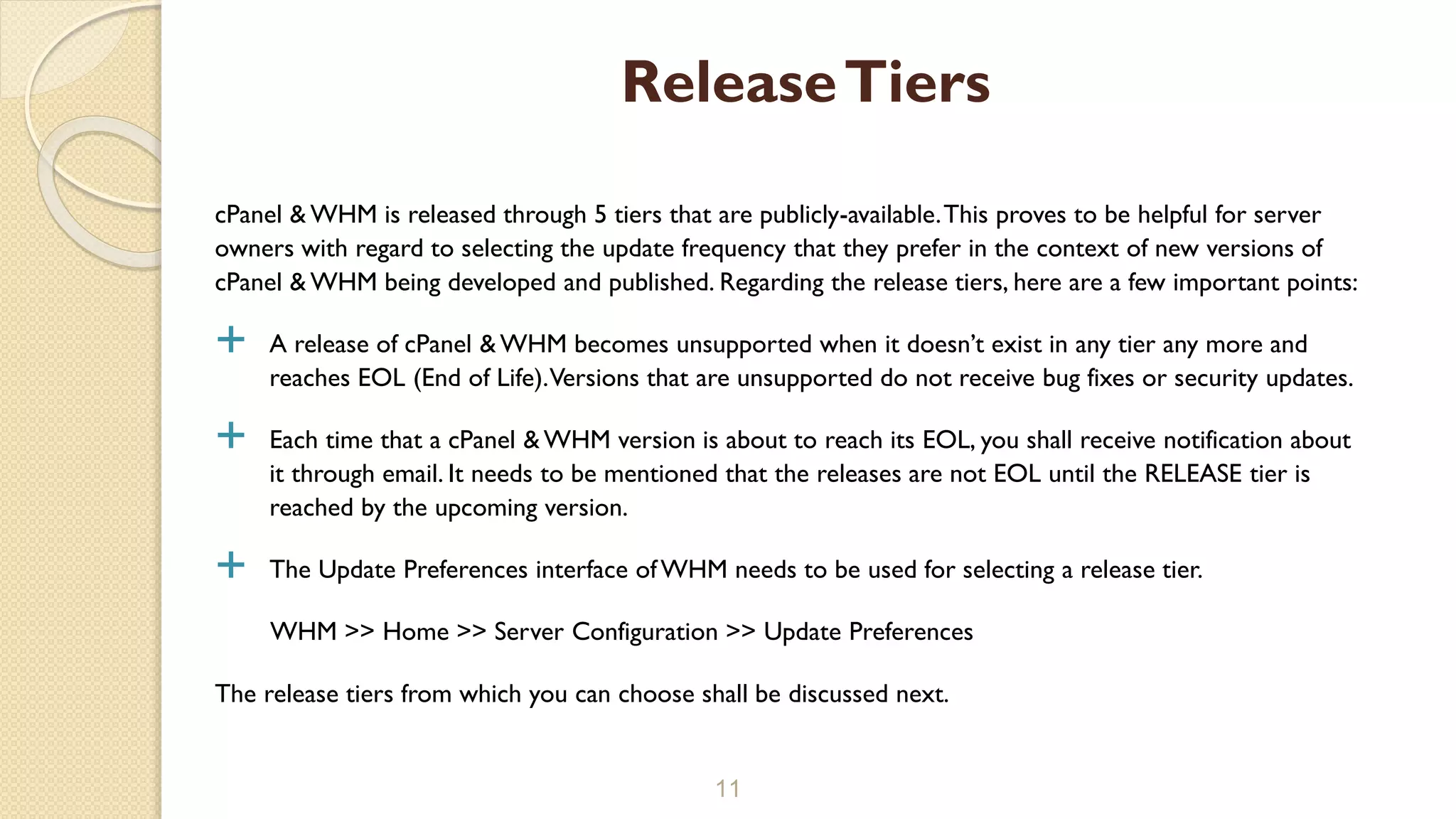 cPanel & WHM’s Product Versions and Their Release Process | PPT