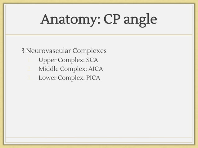 CP angle.pptx | Brain and Nervous System Disorders | Diseases and ...