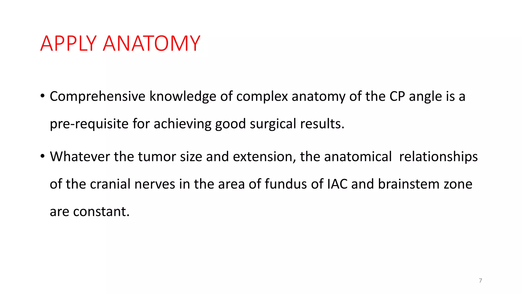 CP Angle Tumors (Vestibular Schwannoma) | PPTX