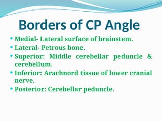CP Angle Tumors in neurosurgery aspect .pptx