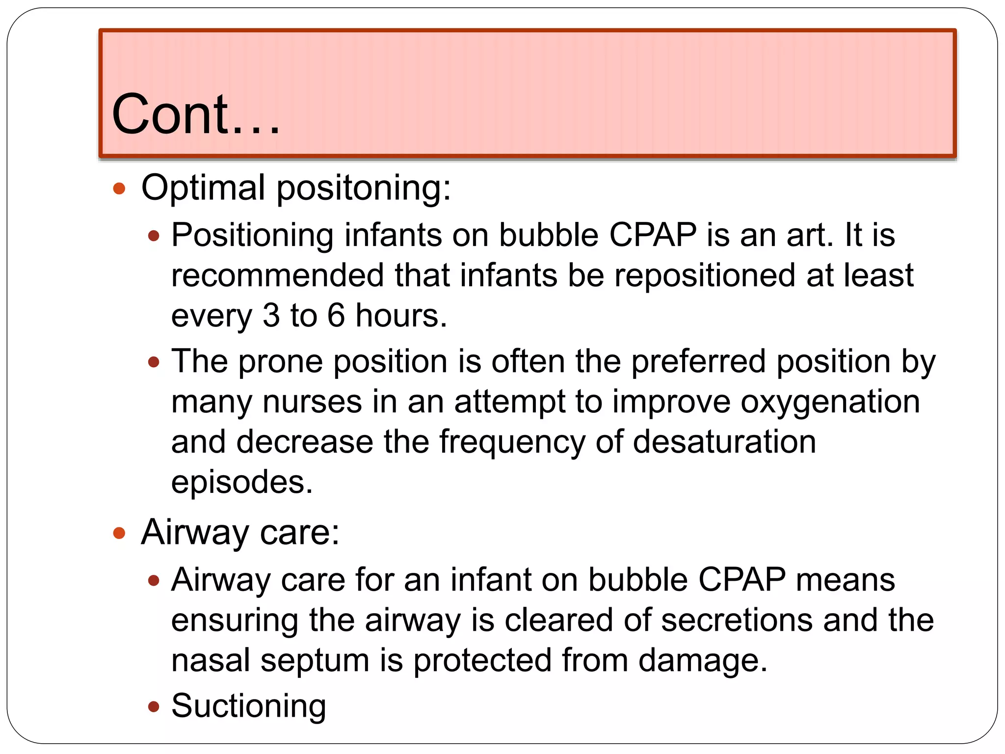 BUBBLE CPAP: NEW BORN | PPTX