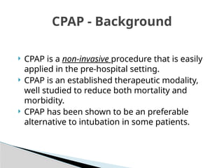CPAP for Basic Life Support Providers... | PPTX