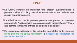 CPAP Nasal presentación de pasos y fisiologia | PPTX