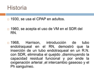 Cpap nasal en el recien nacido | PPTX