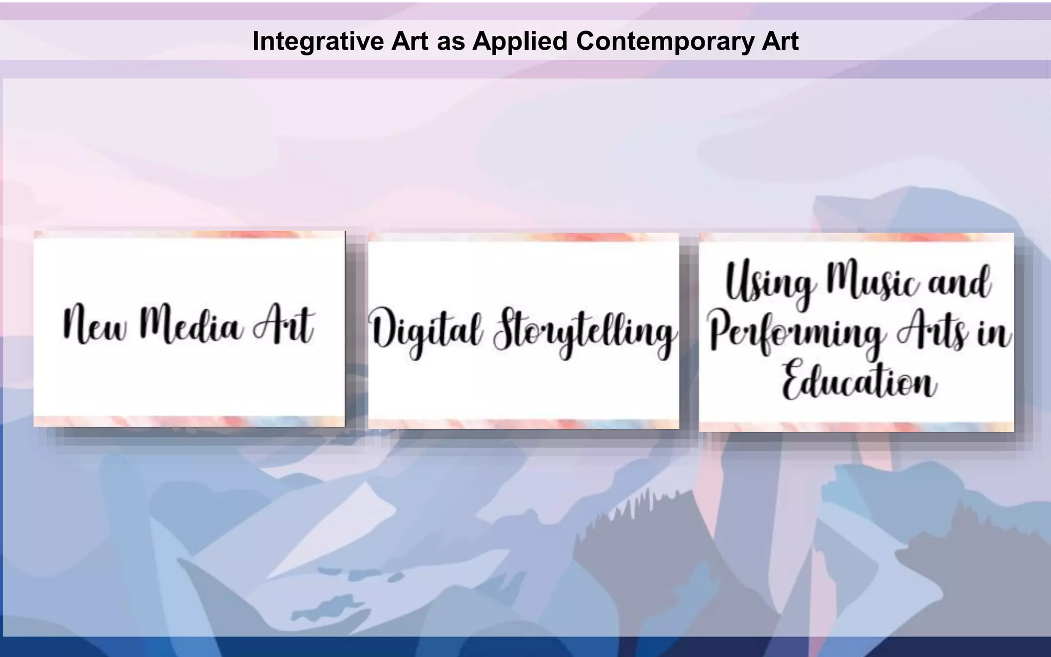 CPAR - Characeristics of Art Practices and Integrative Art | PPTX