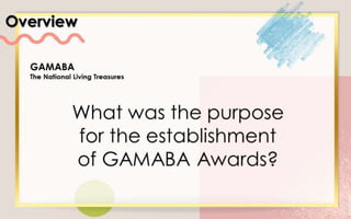 CPAR - GAMABA - Requirements and Awardees | PPTX