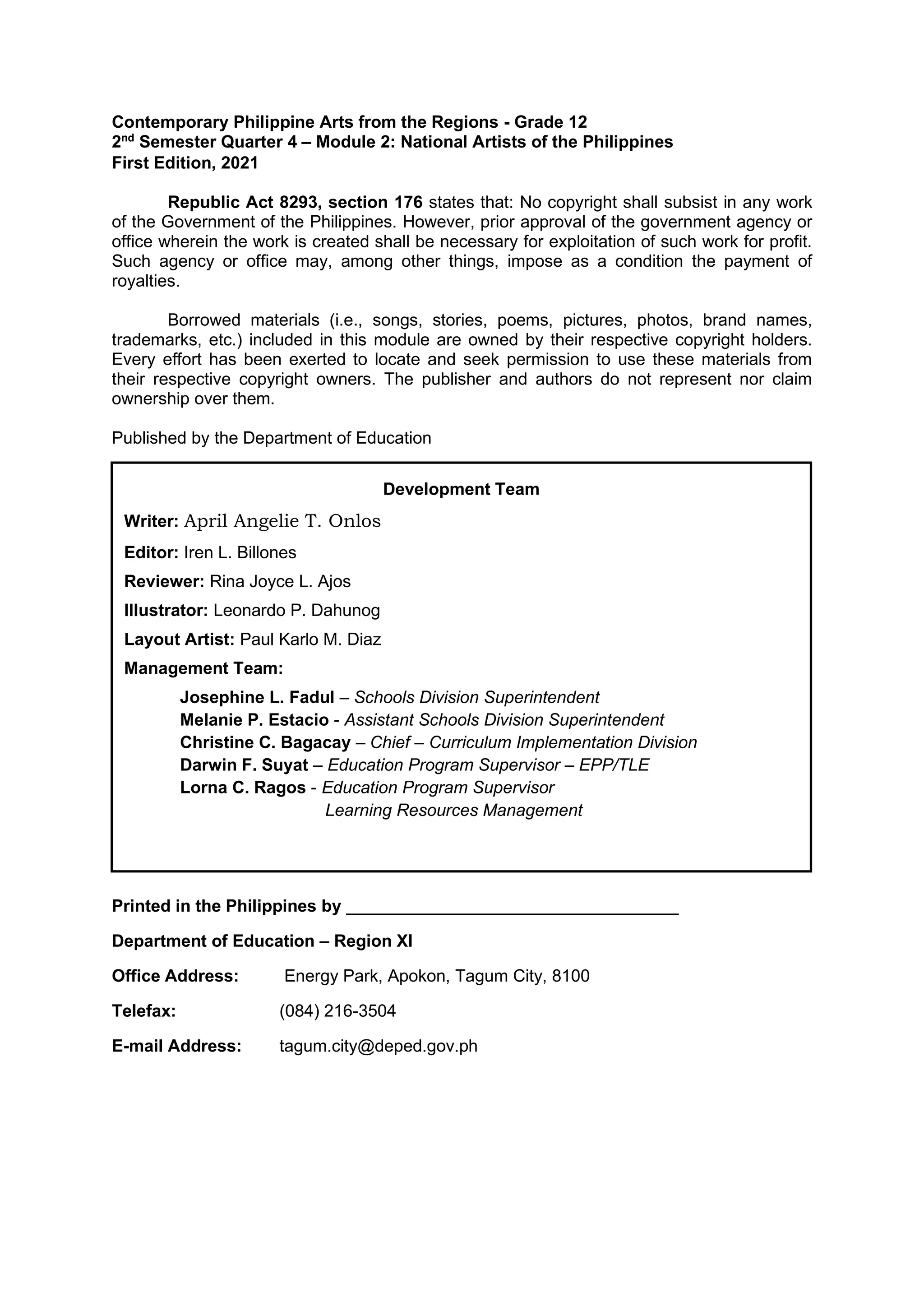 CPAR-Q4-MODULE-2 (1)-converted.pdf contemporary arts of various regions ...