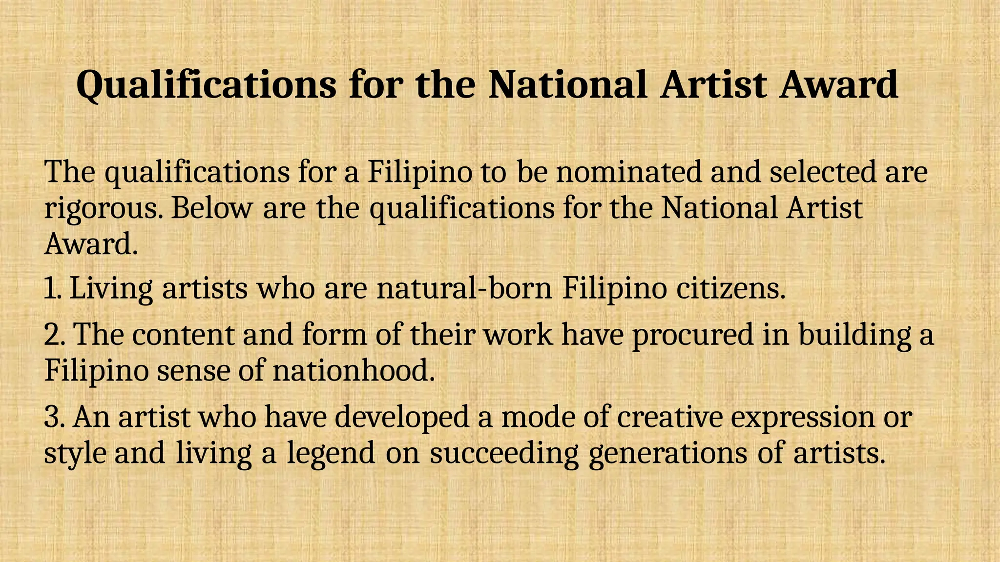 CPAR - Q1 Week 4 The National Artists of the Philippines | PPTX
