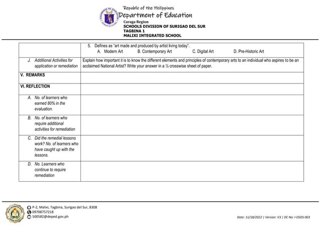 CPAR 12_LESSON PLAN 2023-2024 (1st).docx | Secondary Education | Education