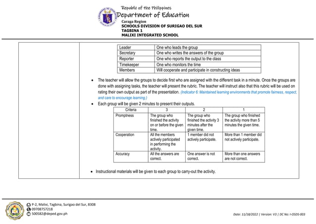 CPAR 12_LESSON PLAN 2023-2024 (1st).docx | Secondary Education | Education