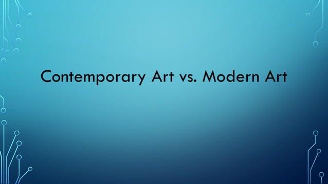 the arts and culture of contemporary period | PPTX