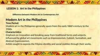 Contemporary Philippine Arts Development | PPTX