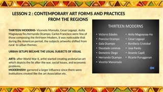 Contemporary Art Forms and Practices in the Philippines | PPTX