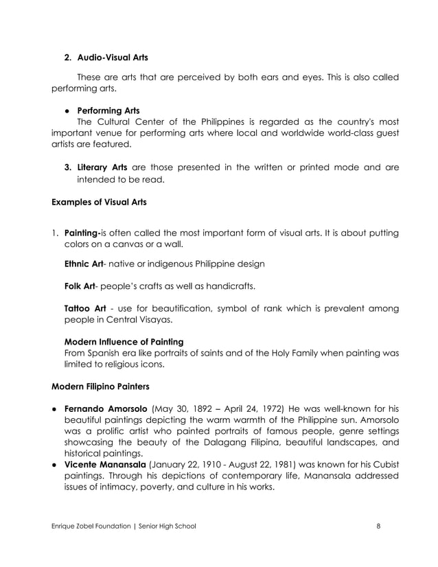 CPAR Module 2.pdf Contemporary Arts It is good for studying. | PDF ...