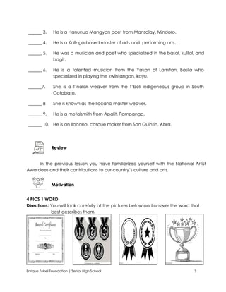 CPAR Module 4.pdf Contemporary Arts It is good for studying. | PDF