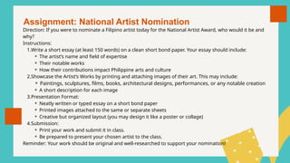 CPAR National Artists of the Philippines Module 3-4.pptx