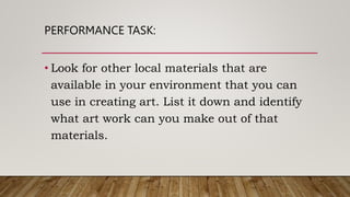 CPAR_Q2_WEEK 1__Local materials used in creating art WITHOUT ANSWER KEY ...