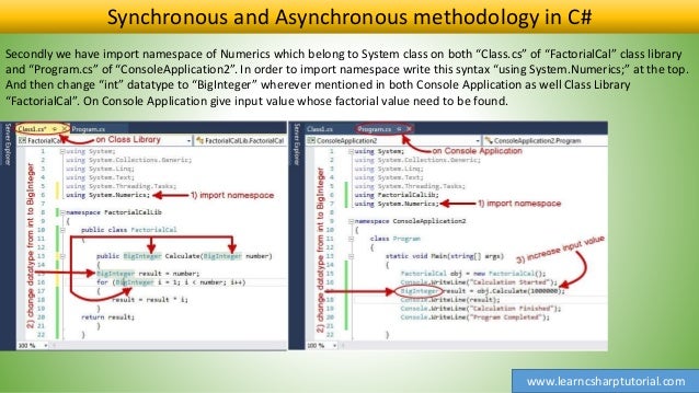 Synchronous and Asynchronous methodology in C# Part:- 4