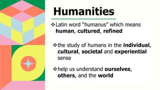 CPAR The Study of Humanities and the Arts.pptx