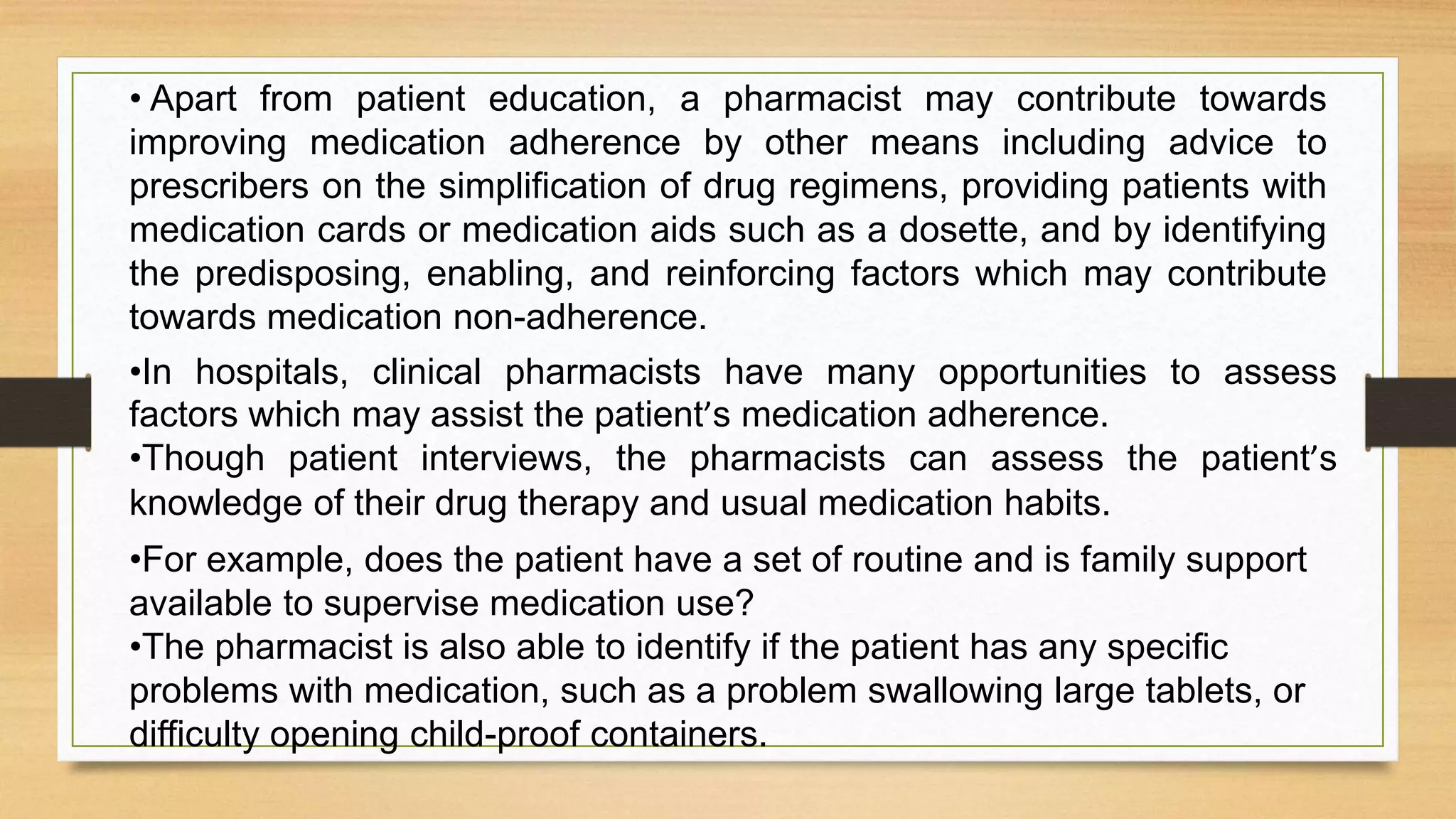 medication adherence | PPTX
